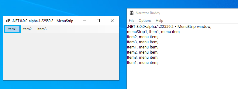 [Accessibility] Cannot switch to System Menu from MenuStrip by pressing Left/Right arrow in the ...