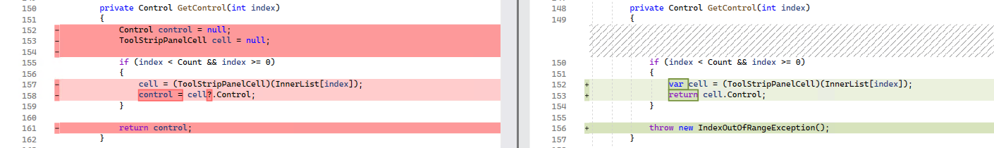[8.0.100-preview.5.23264.1] System.IndexOutOfRangeException thrown when ToolStrips Location is ...