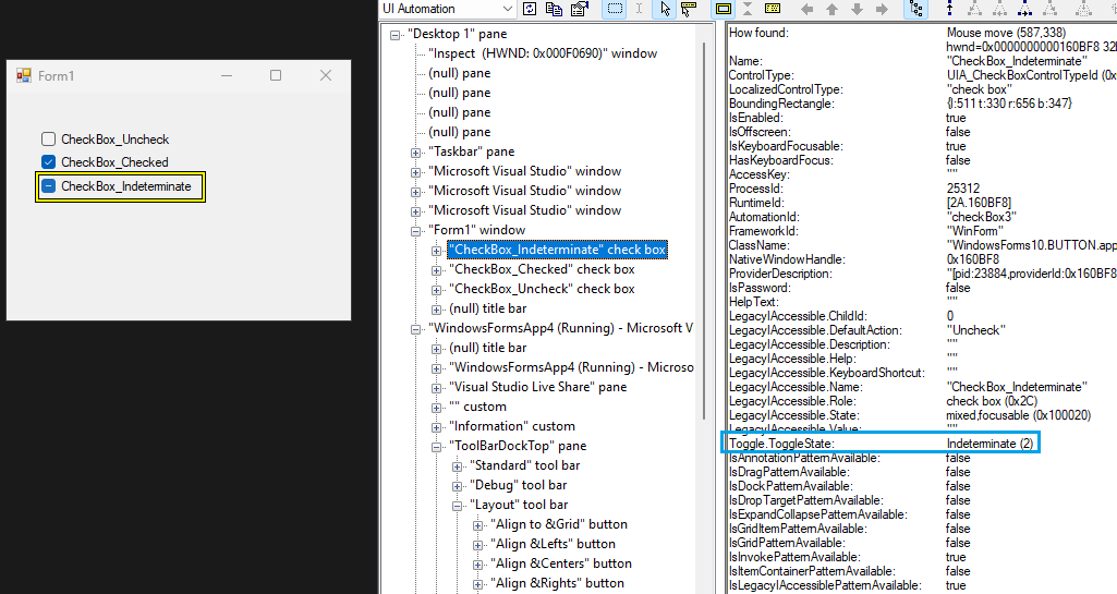 [Accessibility] Narrator cannot announce the indeterminate state of CheckBox correctly · Issue ...
