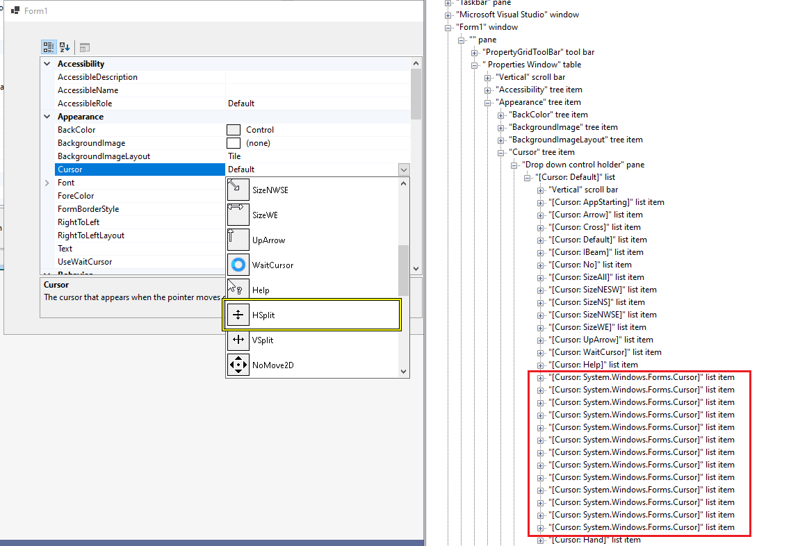 [Accessibility] Narrator cannot announce some cursor items with specific names · Issue #9464 ...