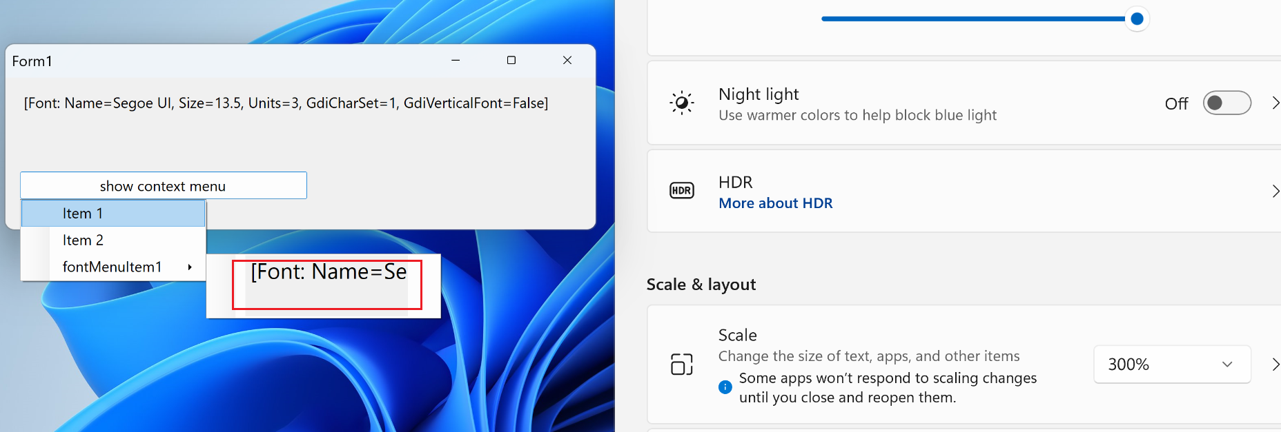 Font size of a UserControl in ToolStripControlHost is wrong after changing system dpi · Issue ...