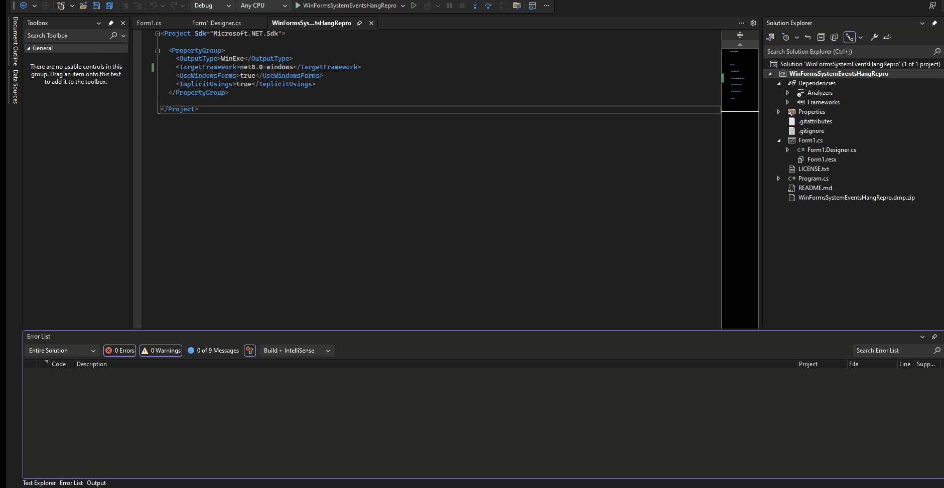 Hang during exit if `WM_SETTINGCHANGE` is received · Issue #9721 ...