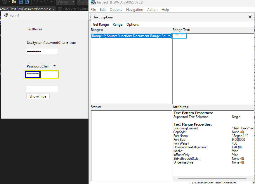 [Accessibility] Narrator should hide to announce the text in textBox/maskedTextBox when enable ...