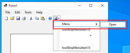 The Chosen Menu Items In Menustripcontextmenustriptoolstrip Have No Background Color · Issue