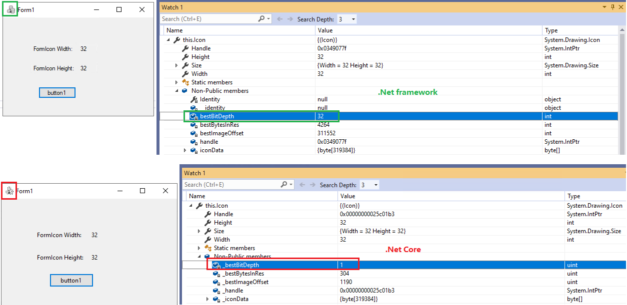 Form icon glitch · Issue #1825 · dotnet/winforms · GitHub