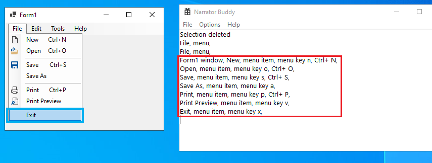 [Accessibility] Narrator cannot announce order information of the sub ...