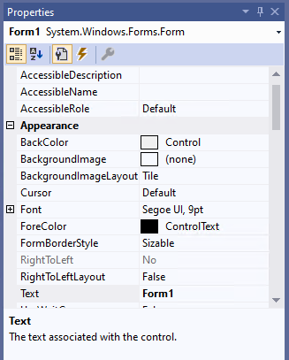 Properties window is blank · Issue #3636 · dotnet/winforms · GitHub