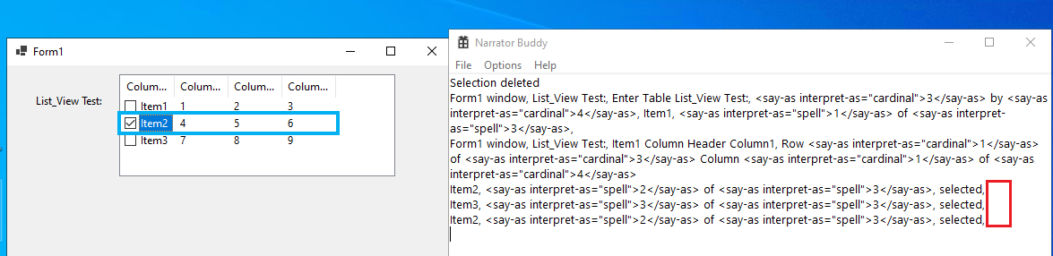 [Accessibility] Narrator cannot announce the check/uncheck state of ListView item when enabling ...