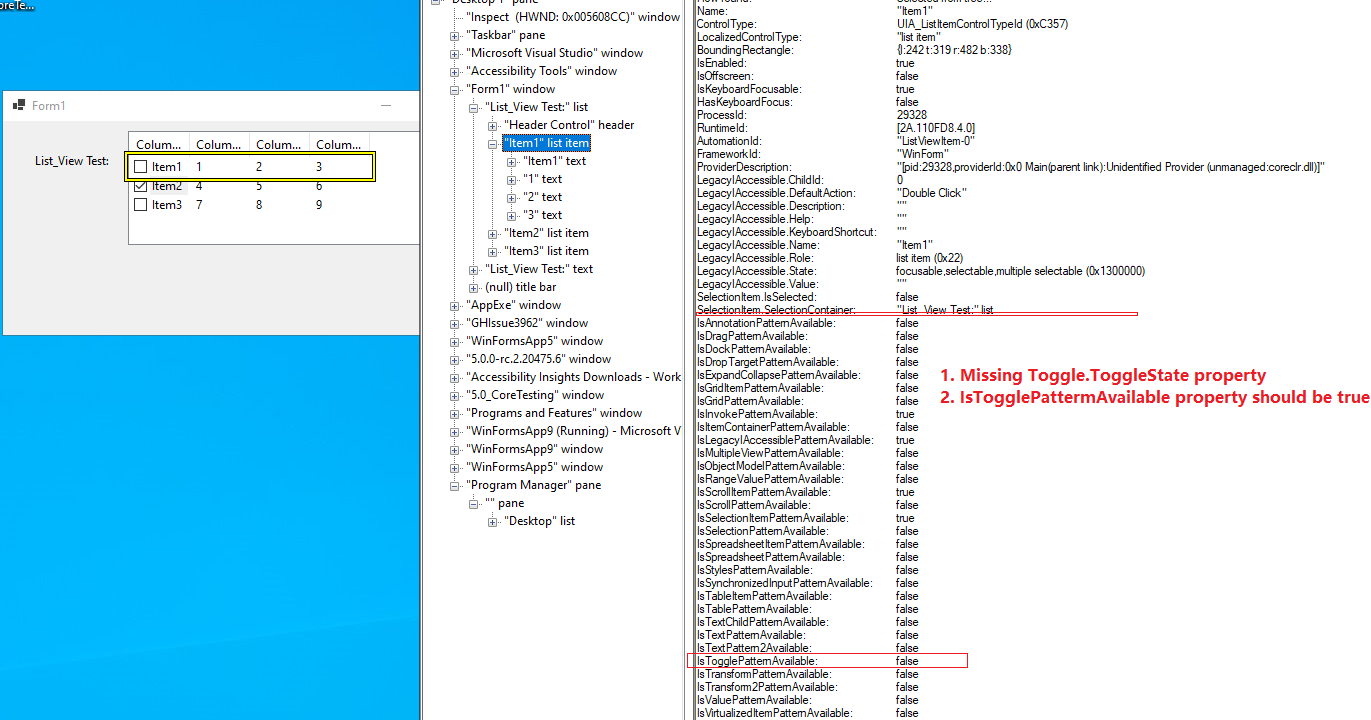 [Accessibility] Narrator cannot announce the check/uncheck state of ListView item when enabling ...