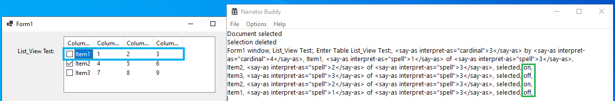 [Accessibility] Narrator cannot announce the check/uncheck state of ListView item when enabling ...