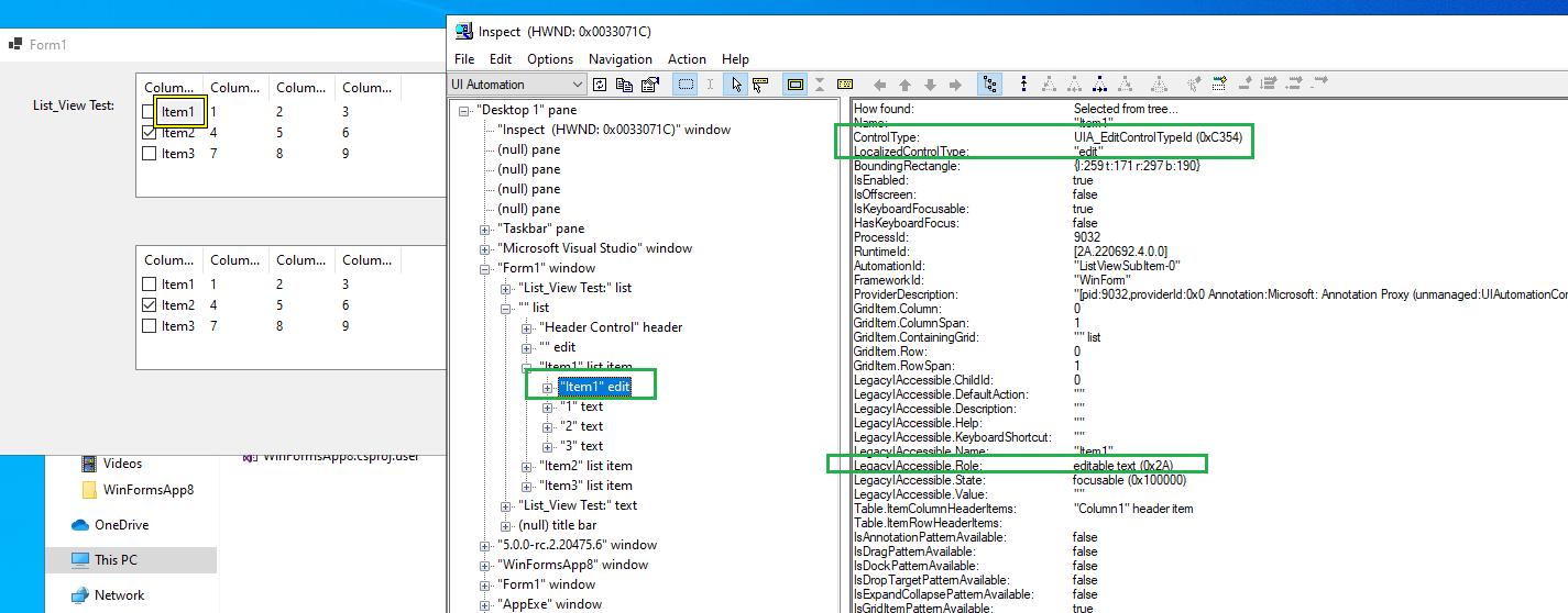 Incorrect ListView subitem ControlType in edit mode · Issue #4032 · dotnet/winforms · GitHub