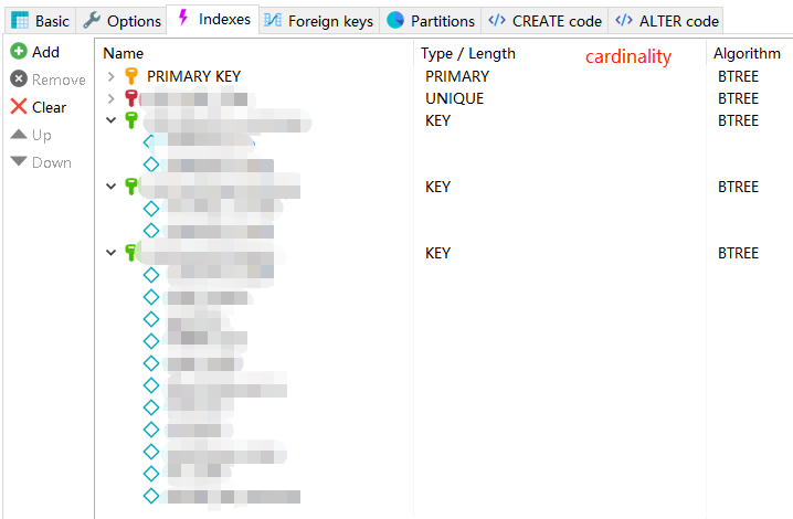 Add Cardinality with index option page · Issue #1264 · HeidiSQL/HeidiSQL · GitHub