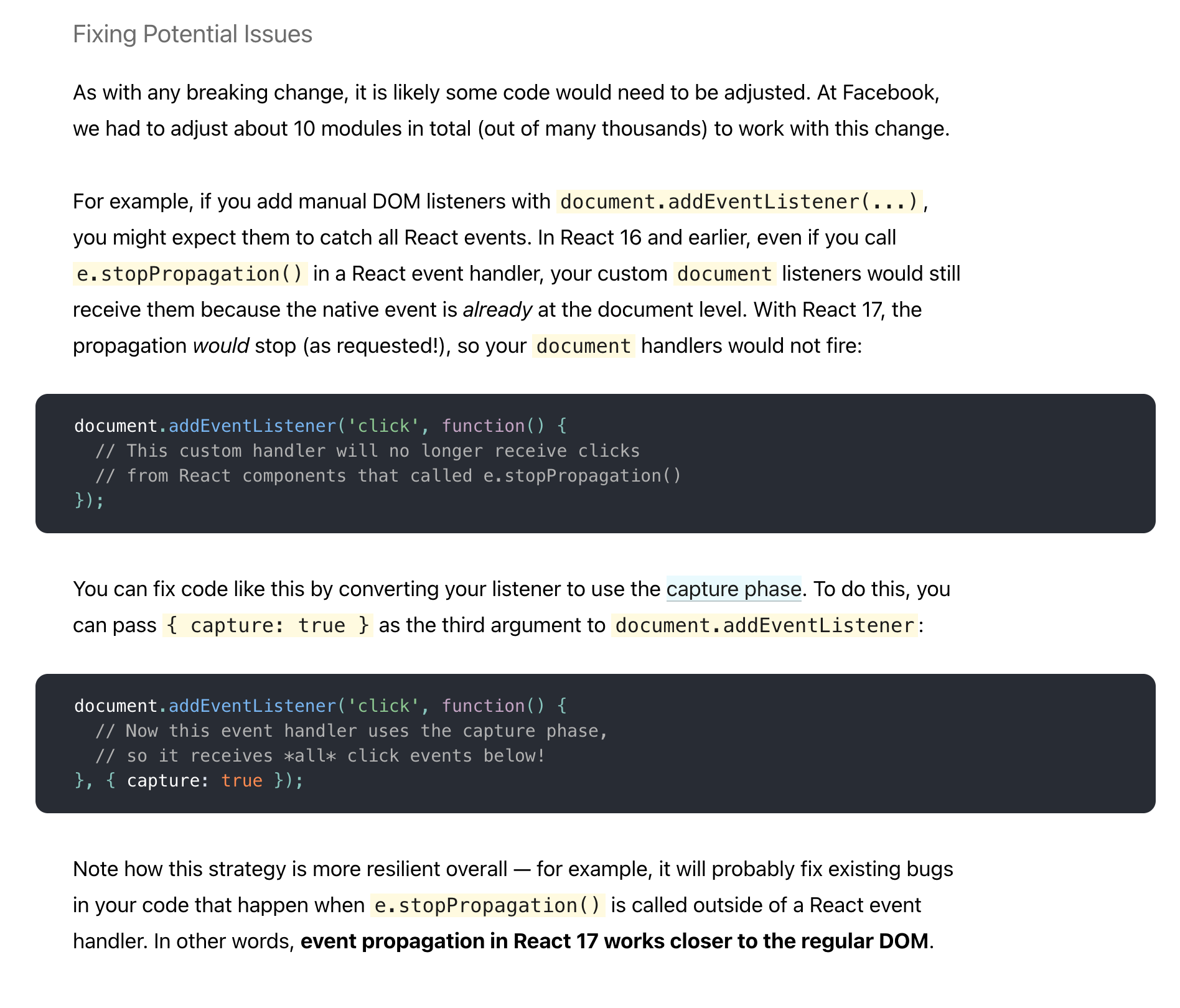 [Tooltip] 在 React17 里如果父级有阻止点击事件冒泡 Tooltip 收起会失效 · Issue #593 · DouyinFE/semi-design · GitHub