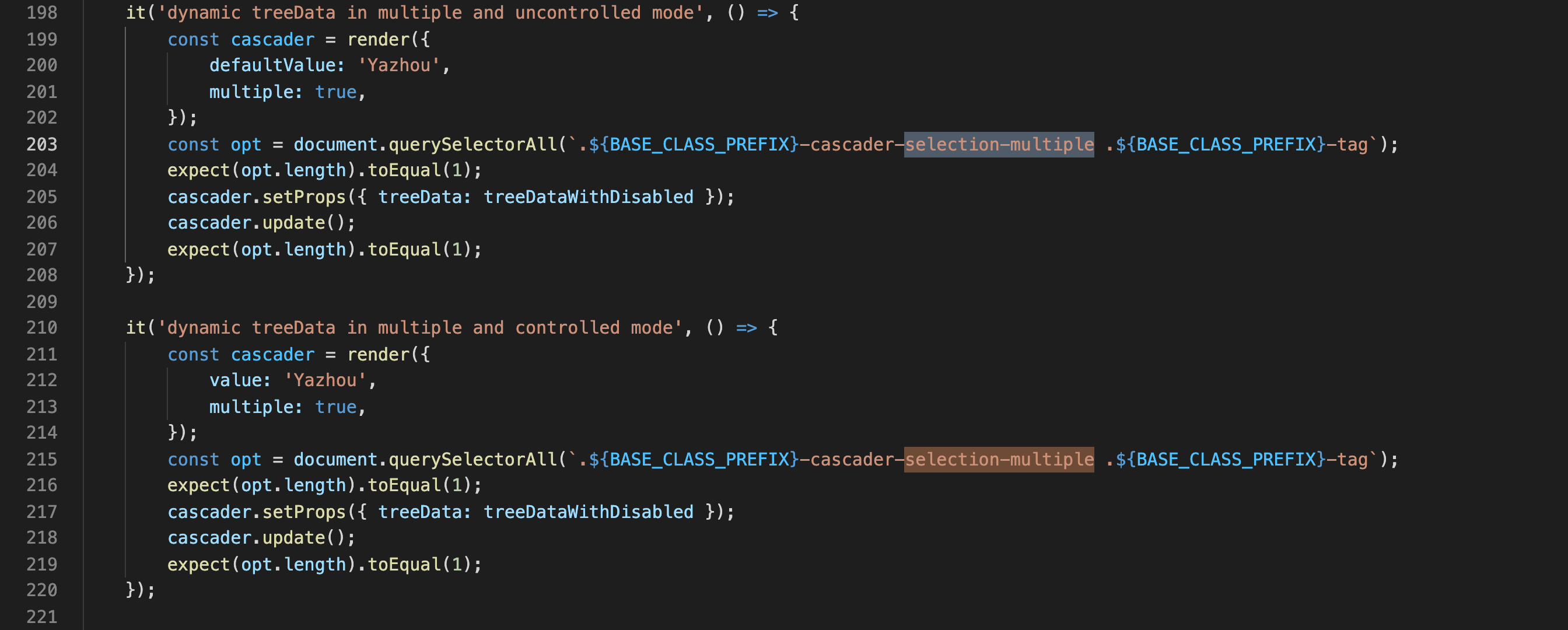 fix: [Cascader] in unsearchable and single-selection mode, the trigge ...
