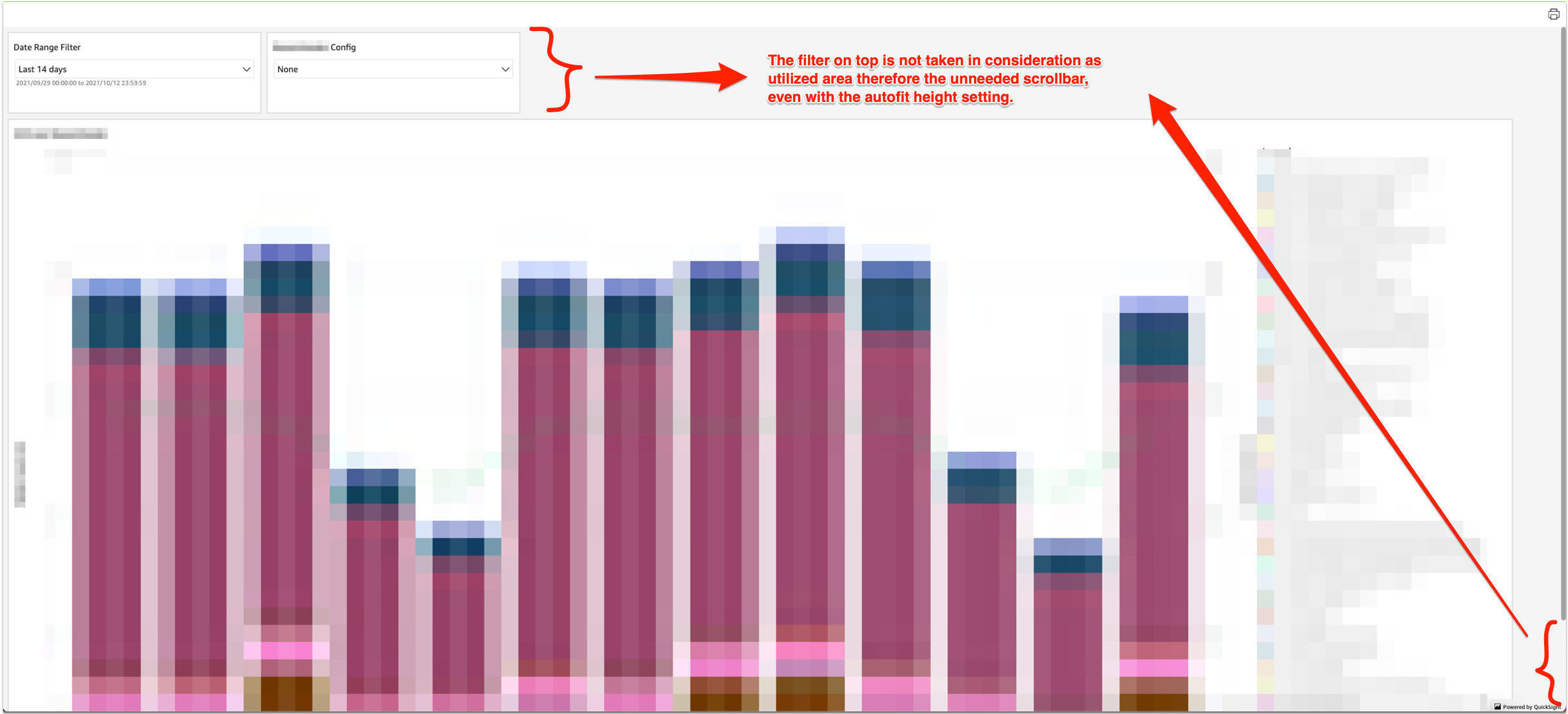 Embedded Dashboard Autofit IFrame Height Calculation When Having A Filter Issue 93 Awslabs 