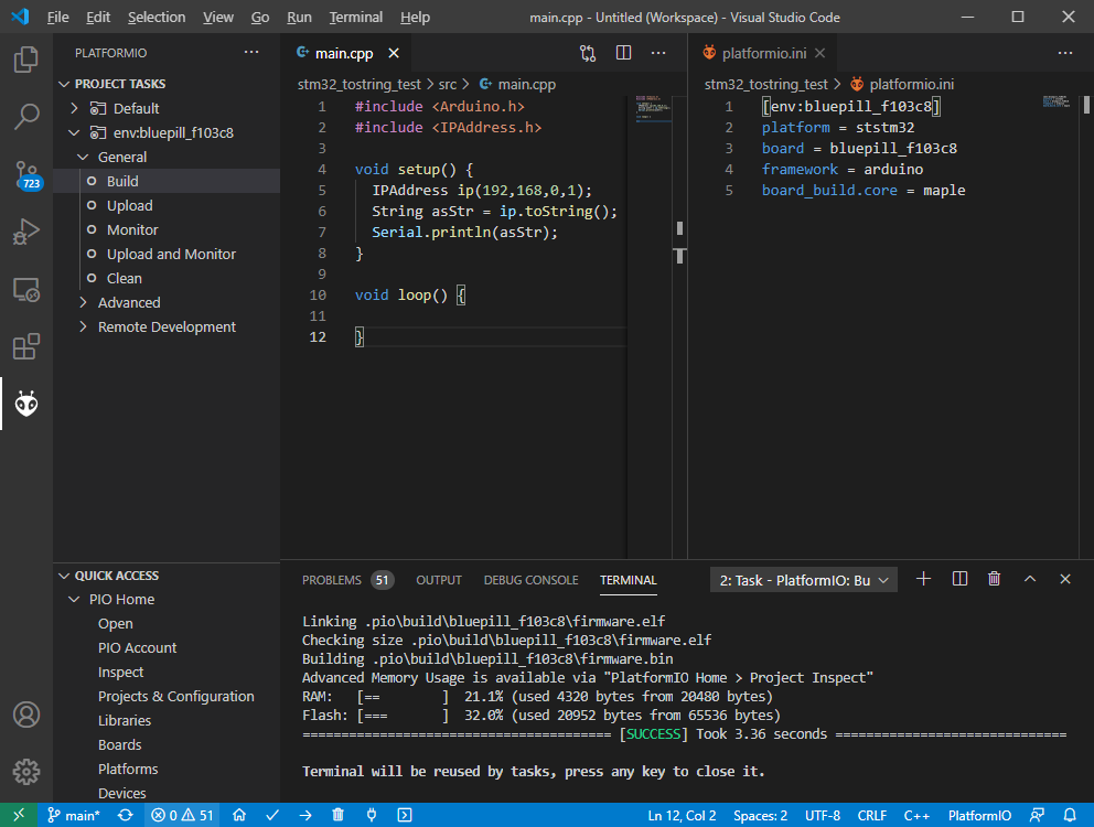 Problem With Stm32 Bluepillf103c8 Generic · Issue 493 · Platformioplatform Ststm32 · Github