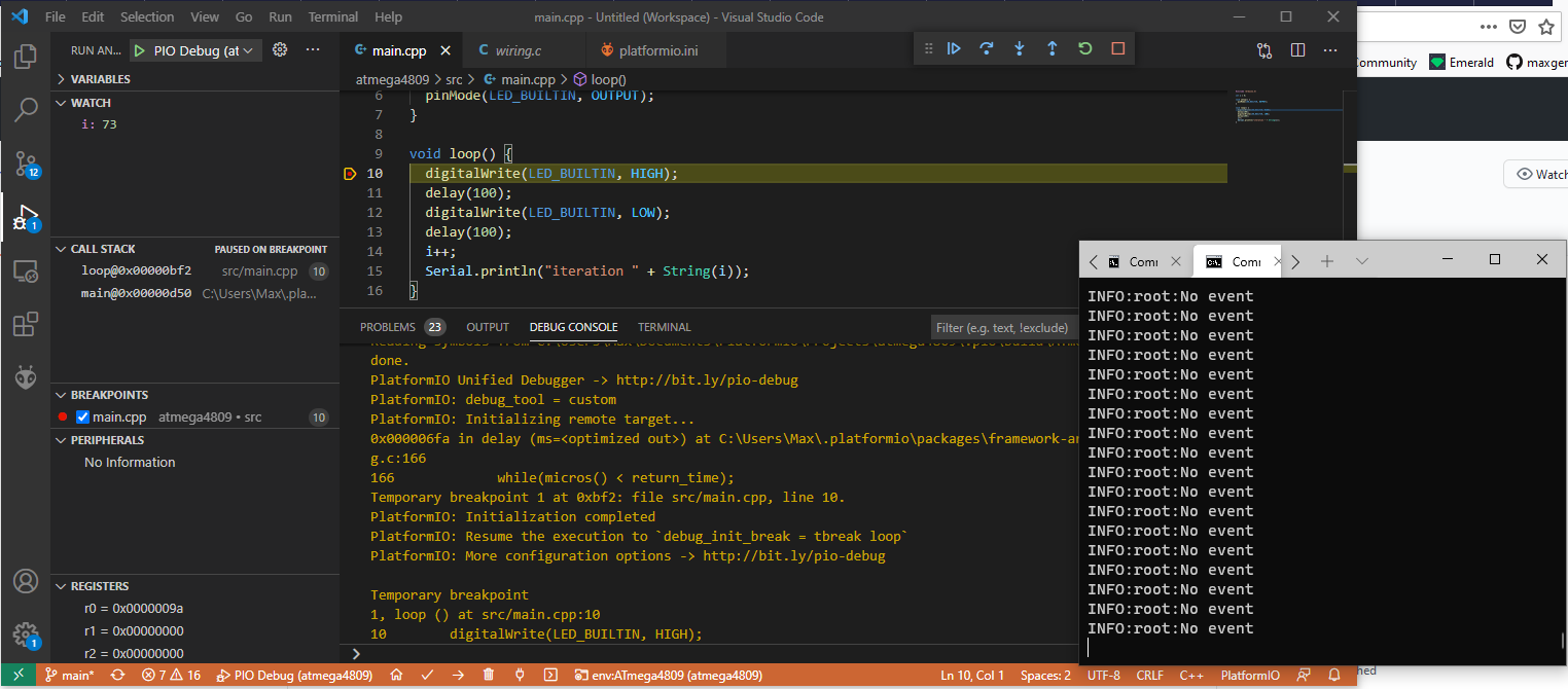 Debug the avr 4809 chip · Issue #9 · stemnic/pyAVRdbg · GitHub