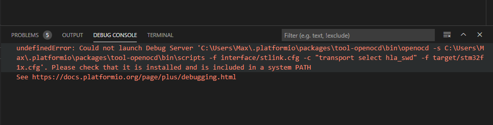 Debugging not started or takes ages · Issue #102 · platformio/platform-nordicnrf52 · GitHub