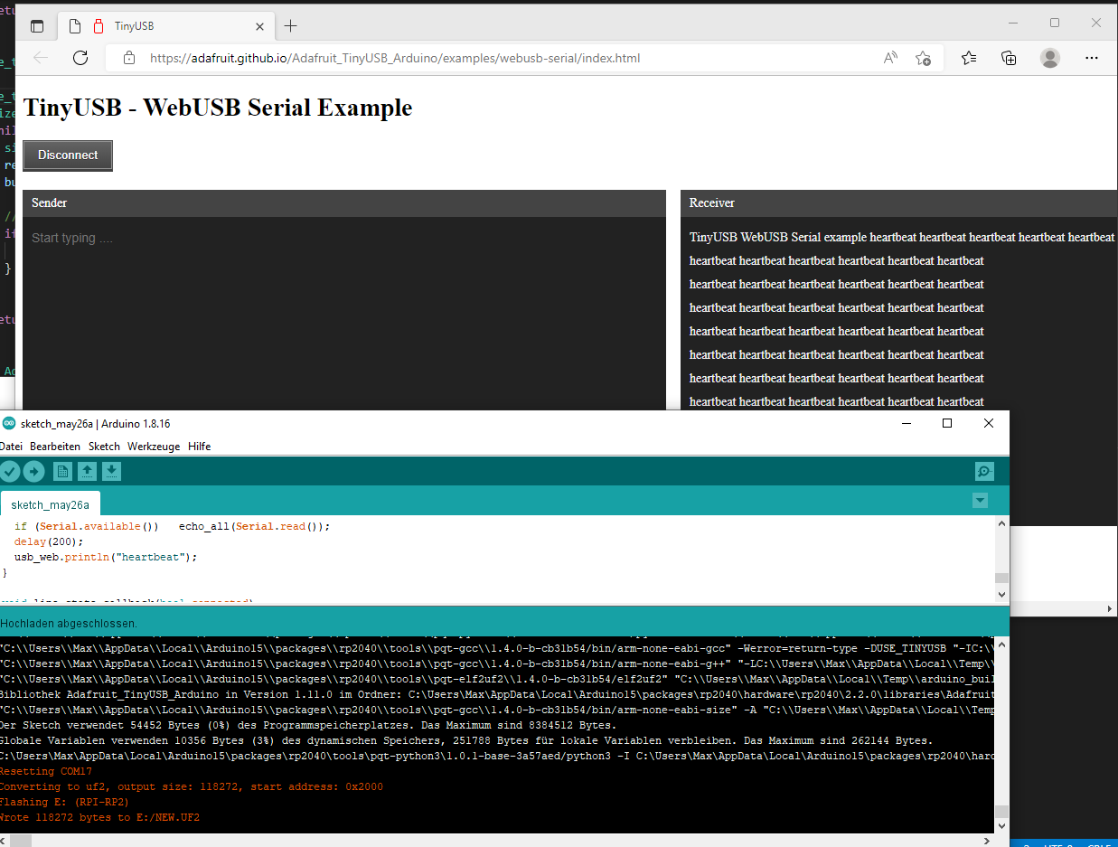 TinyUSB Web Serial is partially broken · Issue #642 · earlephilhower ...