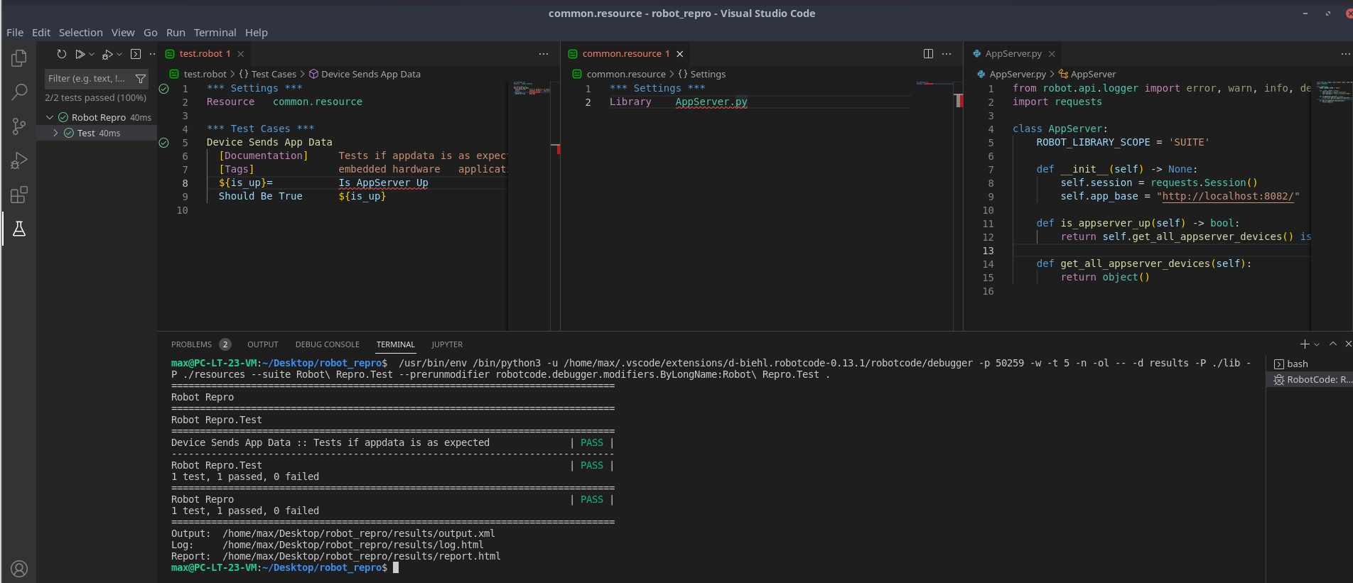 [BUG] KeywordError if requests is used under Linux · Issue #65 · robotcodedev/robotcode · GitHub