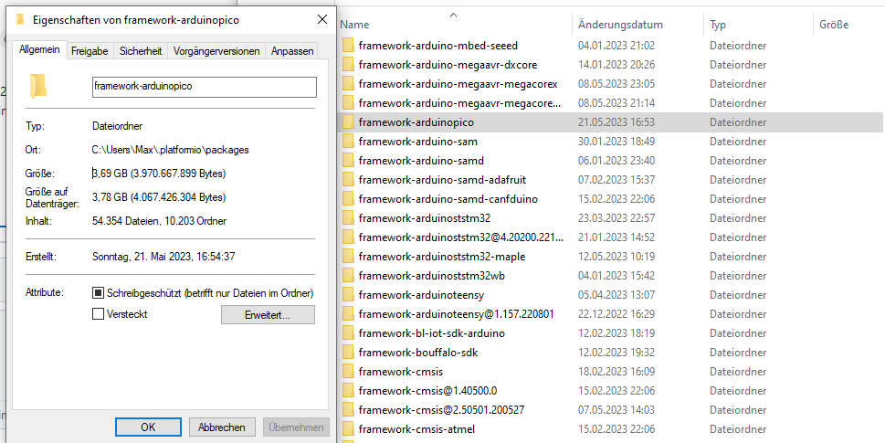 Reinstalling packages gives 'No space left on device' errors, even though disk is not full ...
