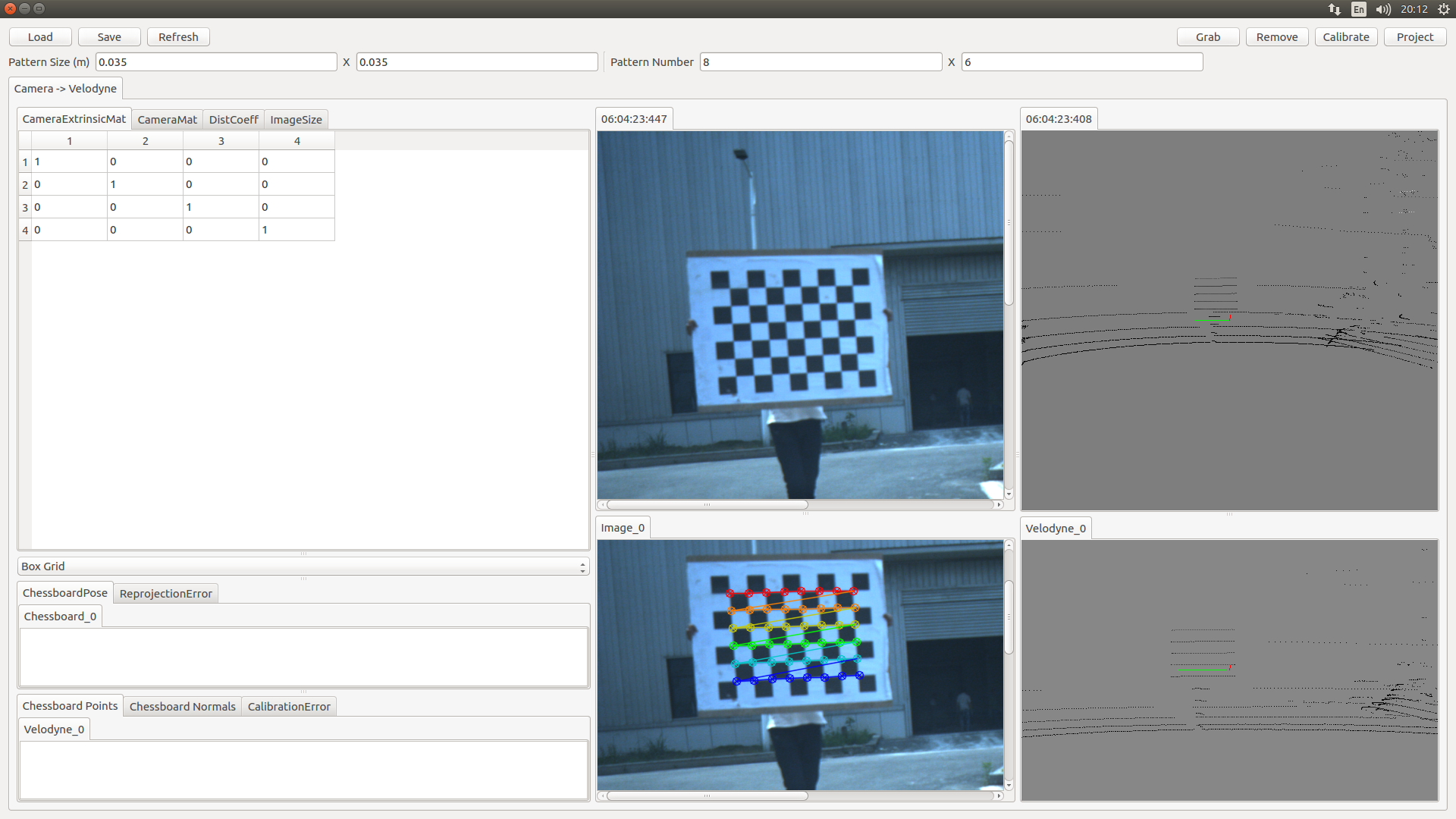 Calibration Toolkit: Can't extract points from the grapped lidar for camera to velodyne ...