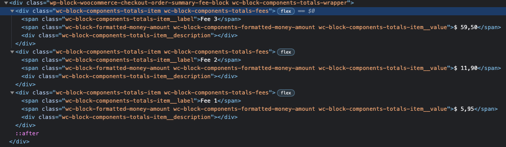 Cart & Checkout Block: Fees: Add fee-ID as CSS-class · Issue #11053 · woocommerce/woocommerce ...