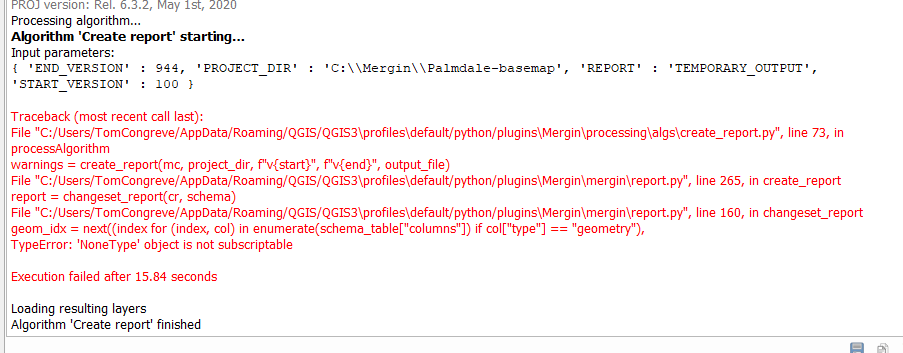 Error when running Report on a very old version of the project · Issue ...