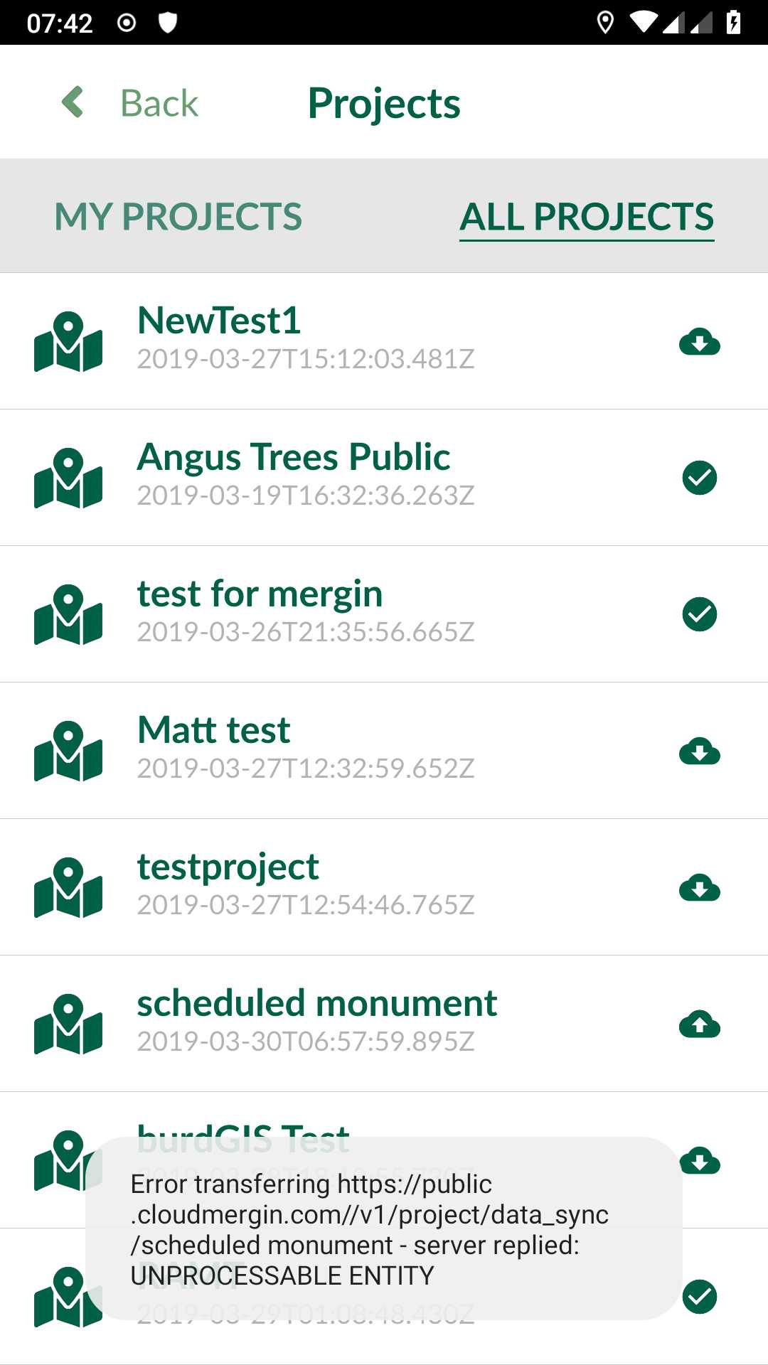 Better error reporting when mergin storage limit is reached · Issue #243 · MerginMaps/mobile ...
