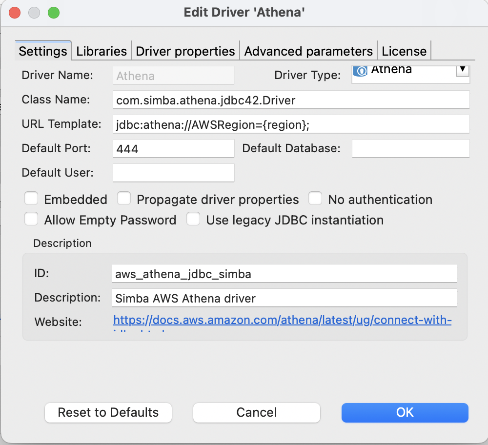 Can't Establish a new Athena connection from dBeaver CE · Issue #21446 · dbeaver/dbeaver · GitHub