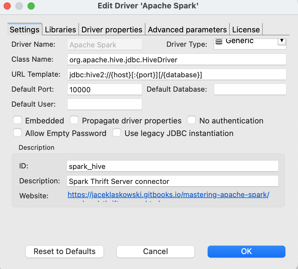 How Do I Set Up A Dbeaver Ce Spark Connection To Aws Athena · Issue 21708 · Dbeaverdbeaver