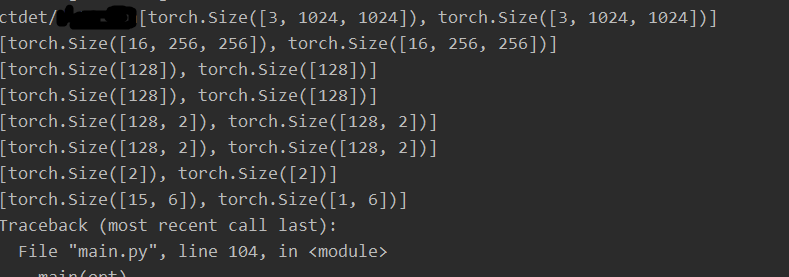 RuntimeError: invalid argument 0: Sizes of tensors must match except in dimension 0. Got 15 and ...