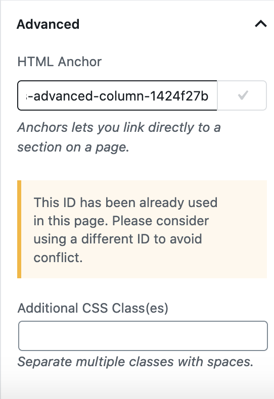 Allow Customization of Section ID · Issue #223 · Codeinwp/gutenberg-blocks · GitHub