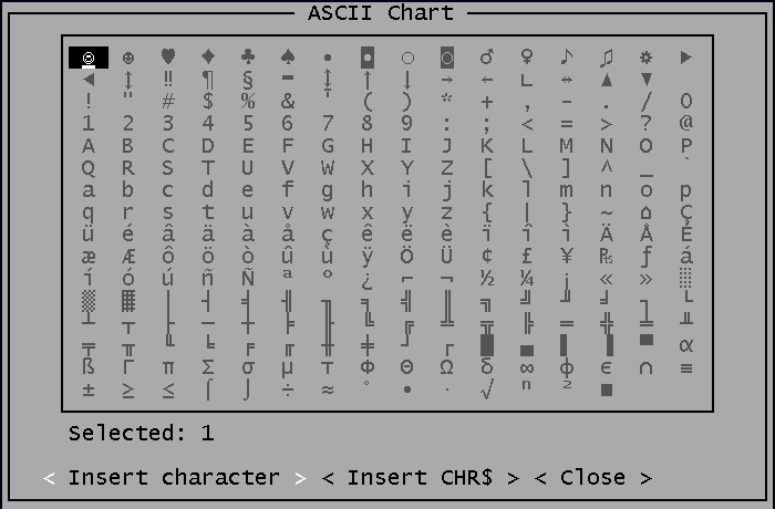 Add ASCII Chart · Issue #16 · QB64Official/vscode · GitHub