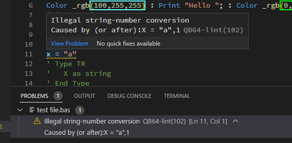 Add diagnostics markings. · Issue #31 · QB64Official/vscode · GitHub