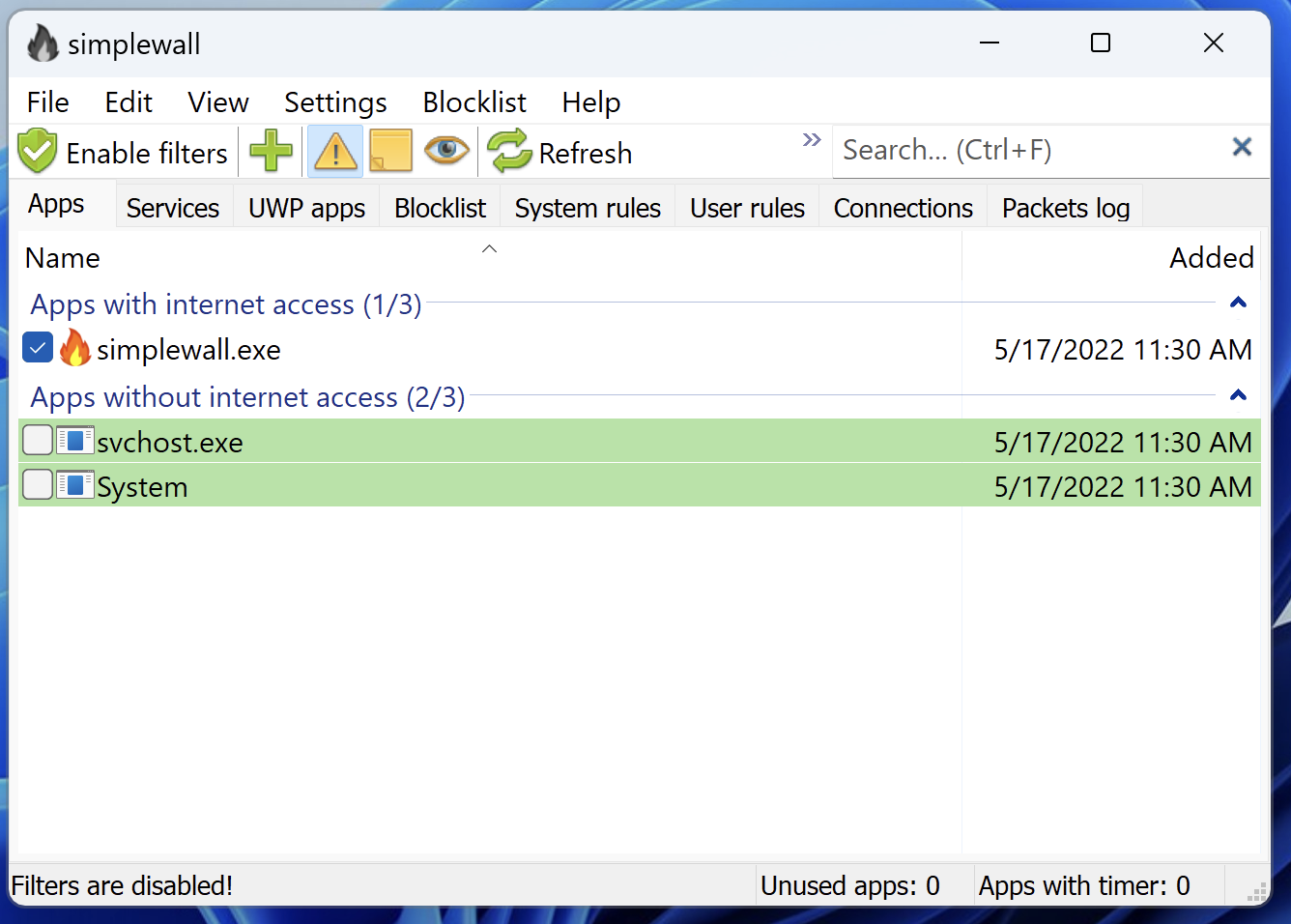Crash on Windows 11 ARM after 3.6.2 update · Issue #1228 · henrypp/simplewall · GitHub