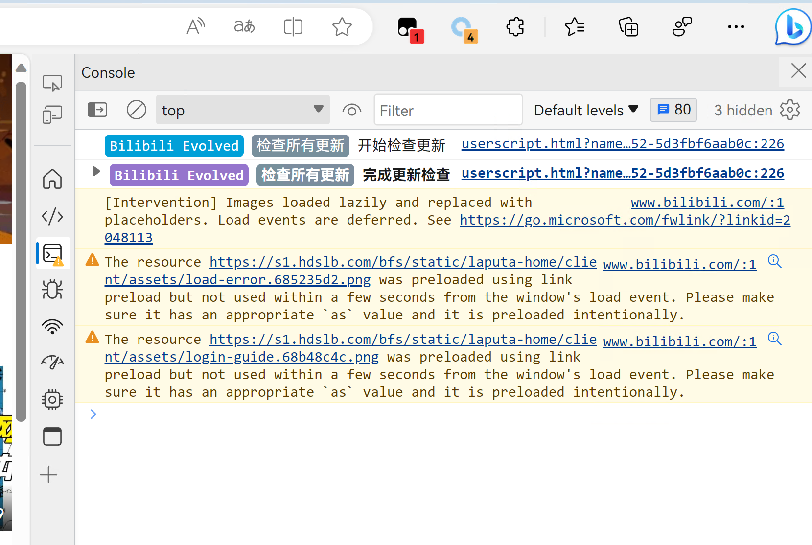 特定情况下插件无法正常显示 · Issue #4121 · the1812/Bilibili-Evolved · GitHub