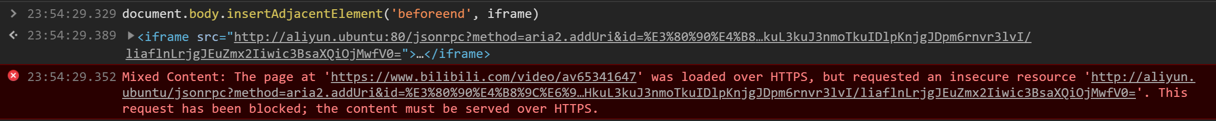 aria2c rpc 导出 http 请求被浏览器拦截 · Issue #167 · the1812/Bilibili-Evolved · GitHub