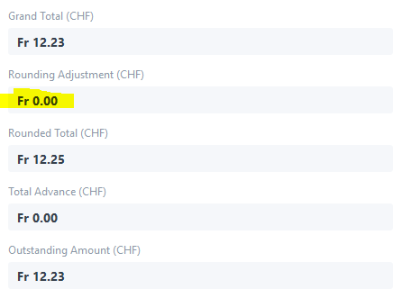 Rounding adjustment in sales invoice shows 0 · Issue #11171 · frappe ...