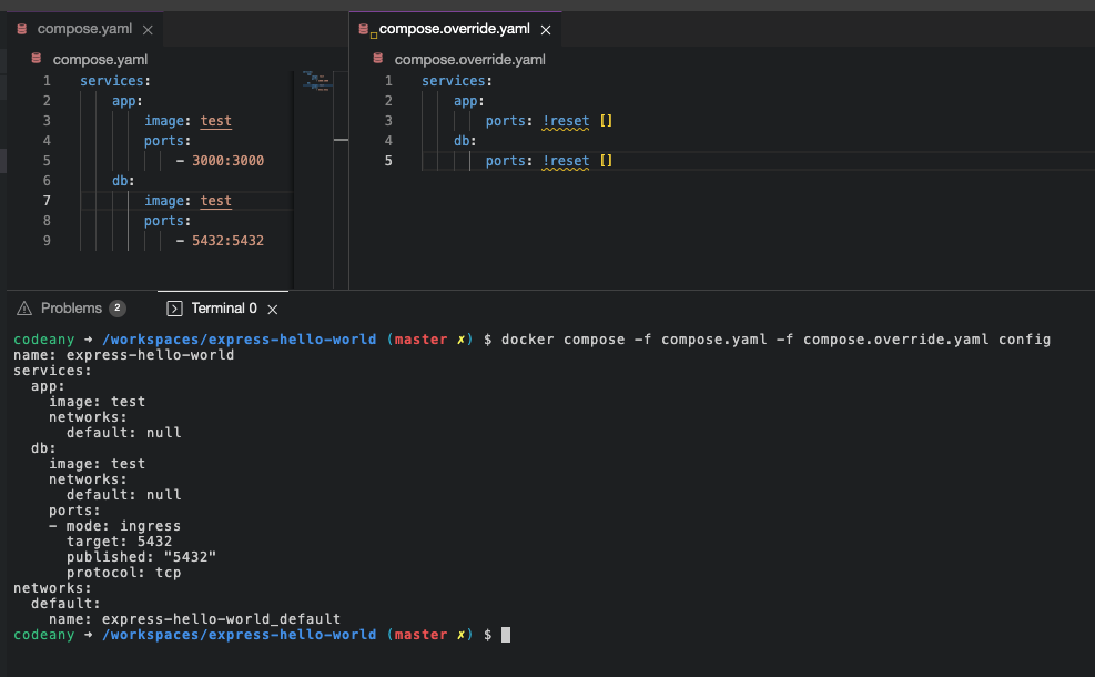 [BUG] !reset seems to be ignored after the first service · Issue #10656 · docker/compose · GitHub