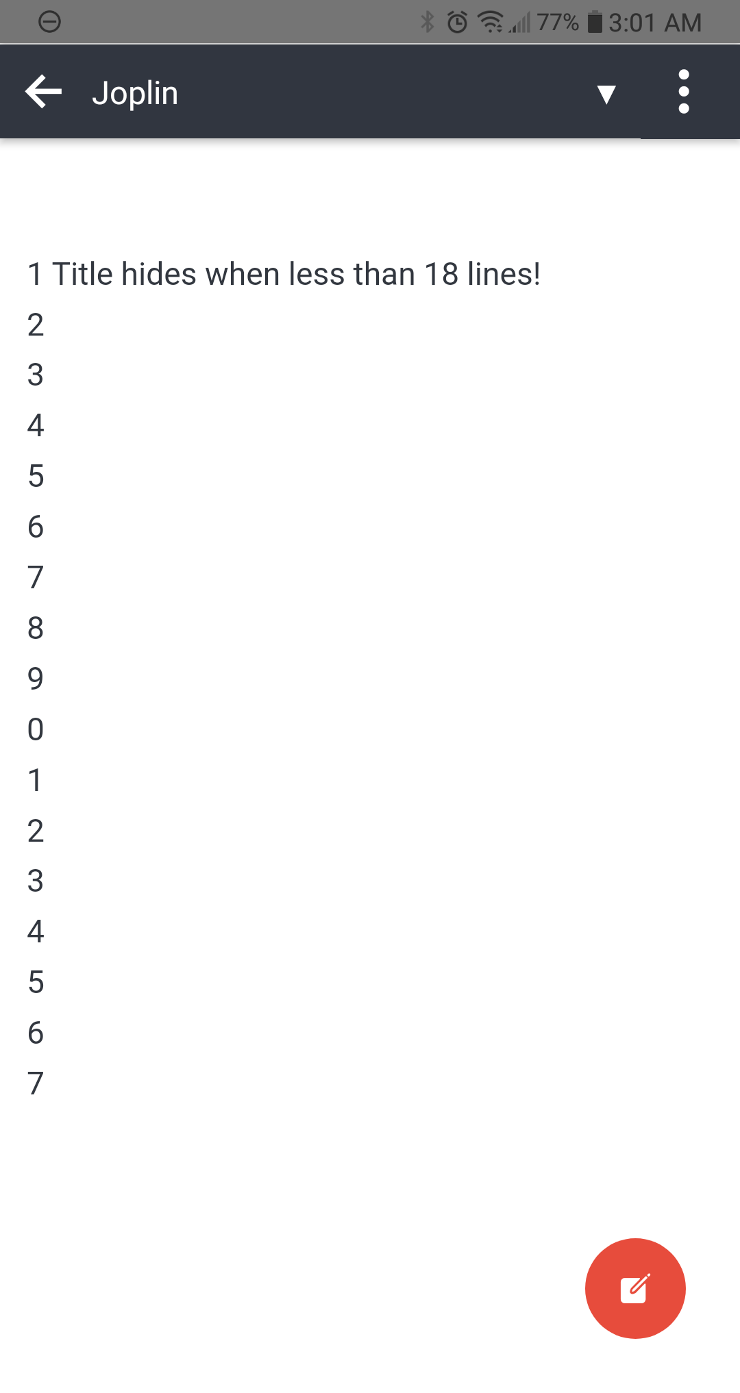 Android: Title hidden when less than 18 lines in the note · Issue #6982 · laurent22/joplin · GitHub