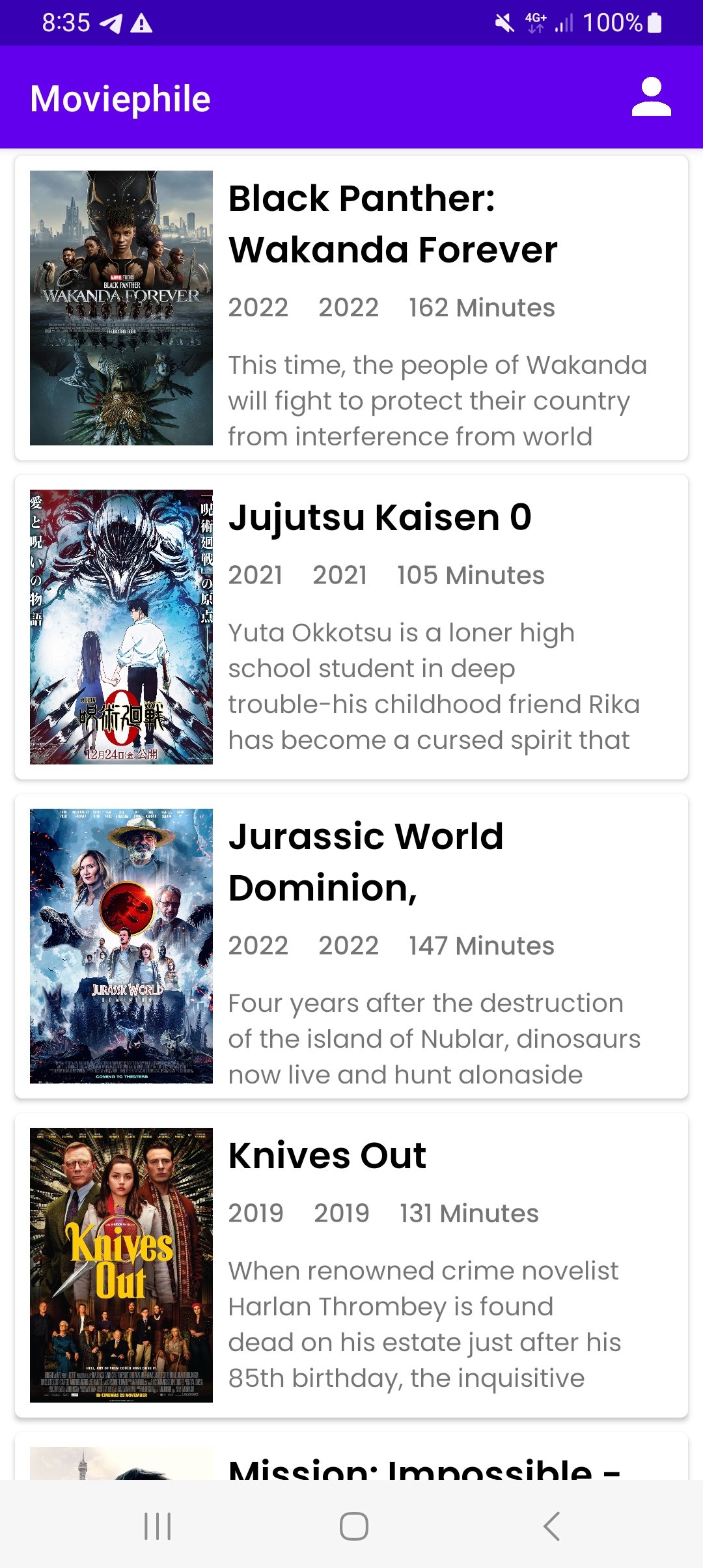 GitHub - drewjd27/Moviephile: Exercise repository to apply activity ...
