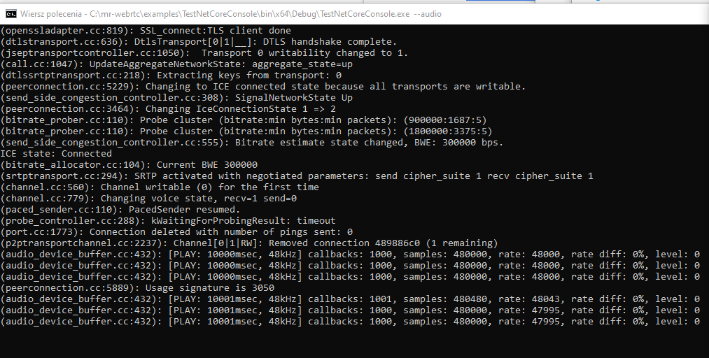 Audio problem in example application · Issue #444 · microsoft ...