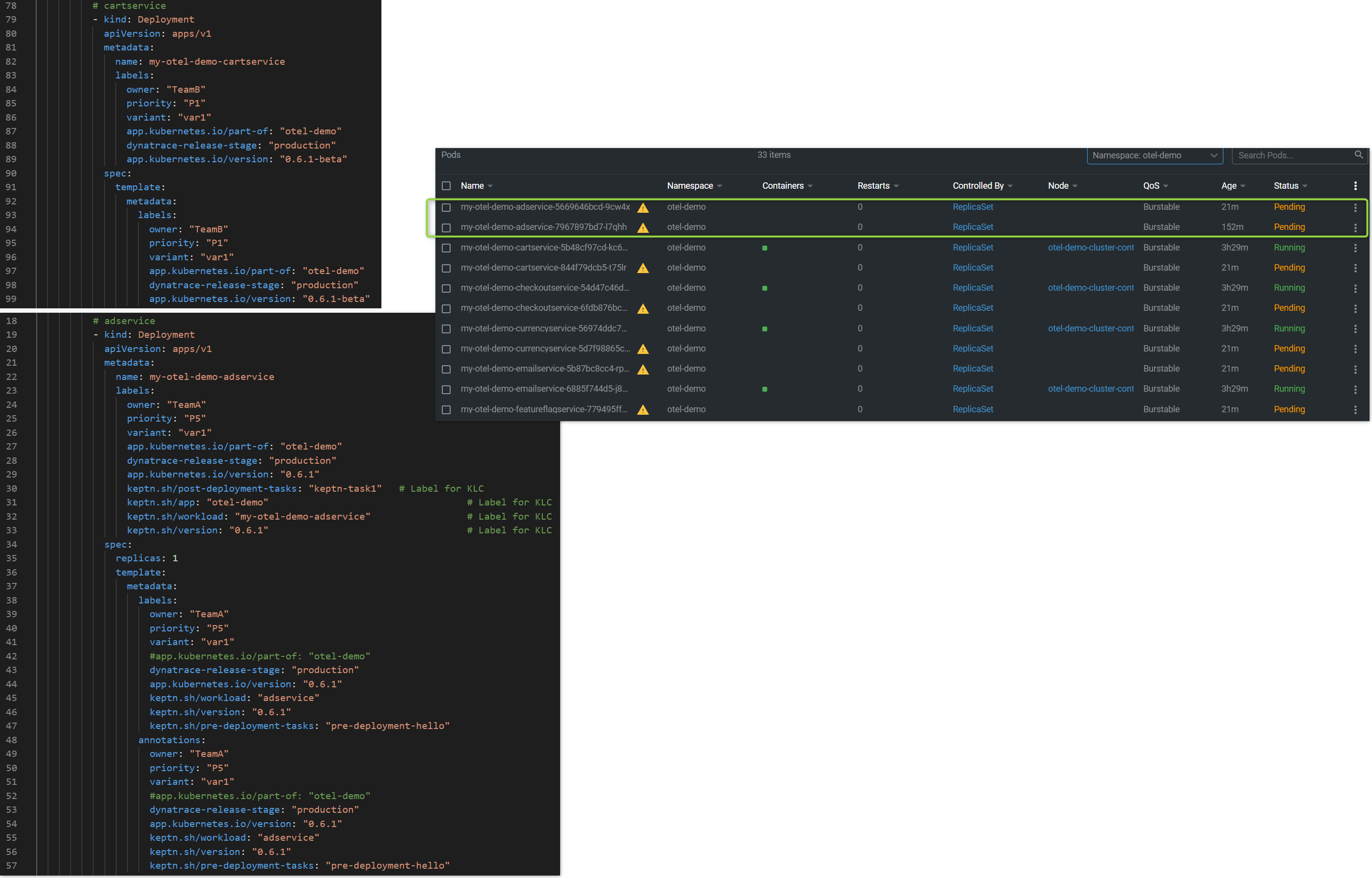 SUD pods stuck pending (timeout plugin KLCPermit) · Issue #258 · keptn/lifecycle-toolkit · GitHub