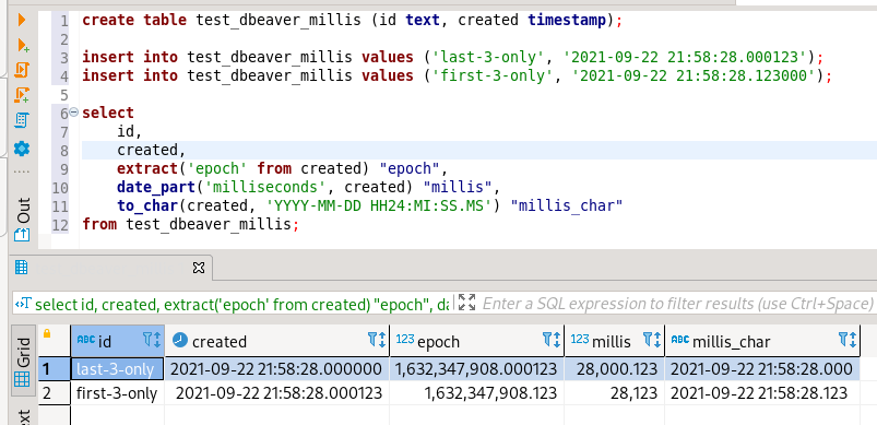 Incorrect fractional second handling in DBeaver · Issue #13987 ...