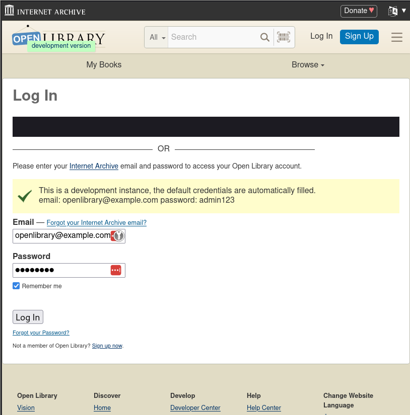 Error during local development setup. · Issue #7725 · internetarchive/openlibrary · GitHub