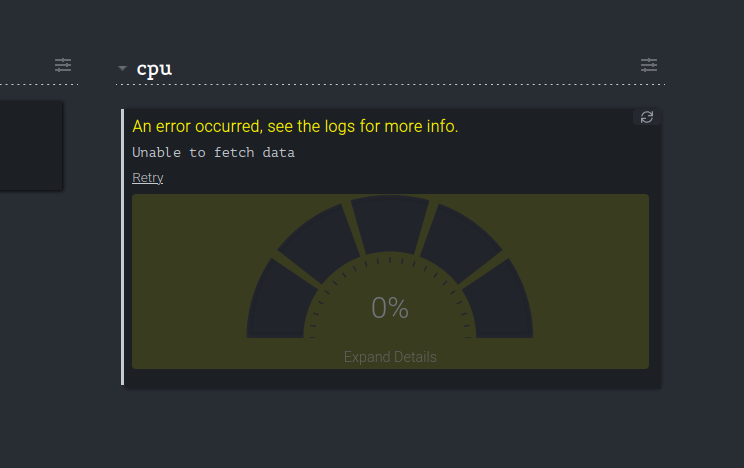 [QUESTION] How to configure gl-current-cpu widget · Issue #787 · Lissy93/dashy · GitHub