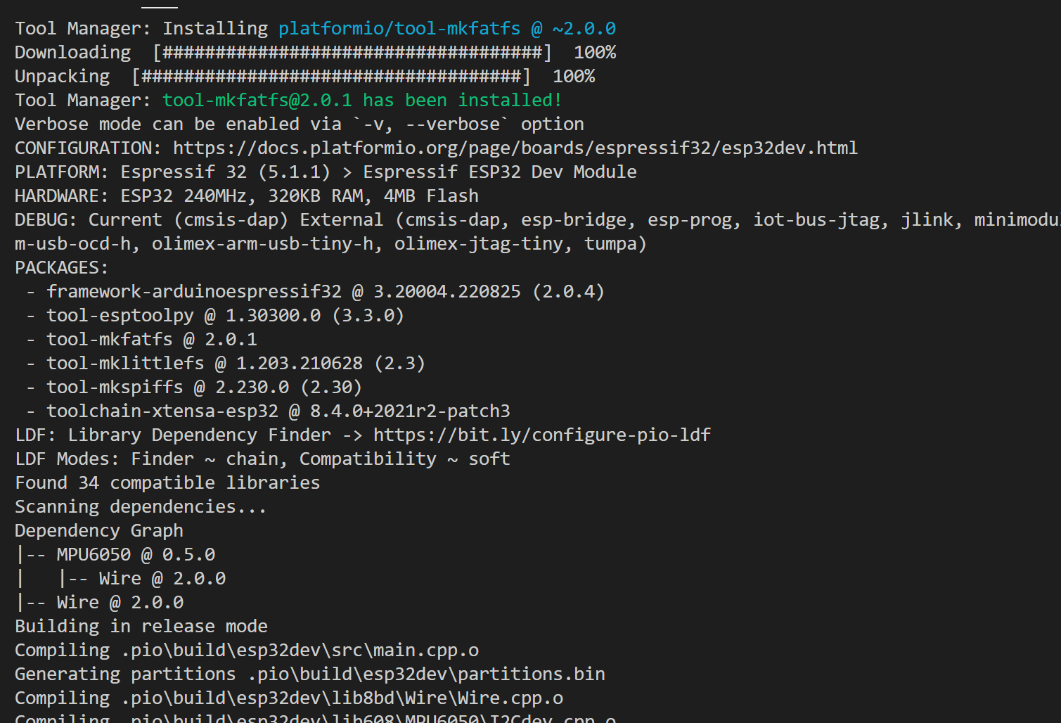esp32 2.0.4 Unlimited waiting for bugs · Issue #51 · ElectronicCats/mpu6050 · GitHub