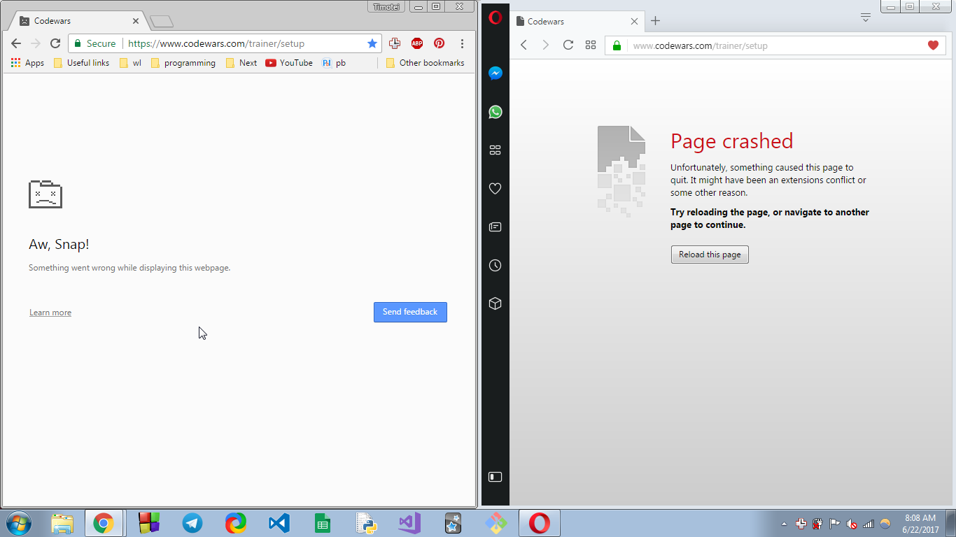 Can T Access Some Pages · Issue 1003 · Codewars · Github