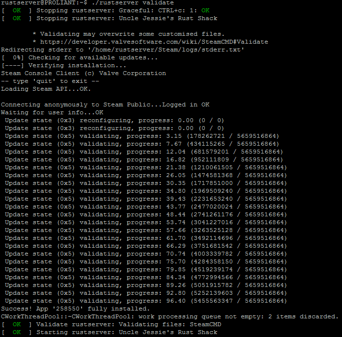rustserver update fails · Issue #1646 · GameServerManagers/LinuxGSM · GitHub